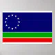 Eurasia flag Europe Asia Continent Poster | Zazzle