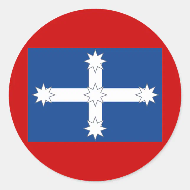 Eureka Flag Classic Round Sticker | Zazzle