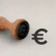 EURO Currency Sign Punch Cards loyalty card Rubber Stamp | Zazzle