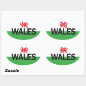 Euro Oval Wales Car Sticker | Zazzle