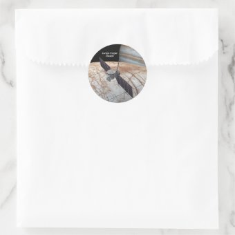 Europa Clipper Mission Spacecraft Classic Round Sticker | Zazzle