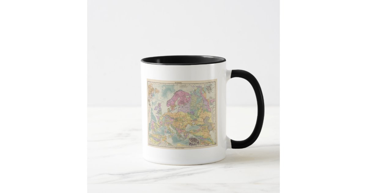 Europa - Geologic Map of Europe Mug | Zazzle