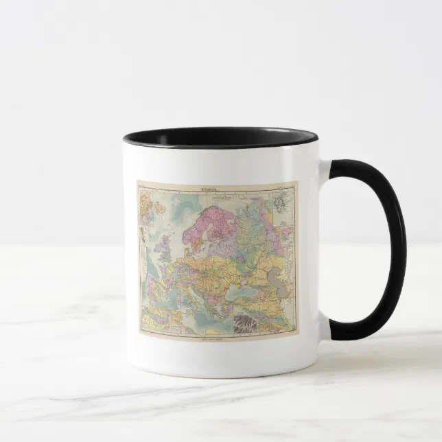 Europa - Geologic Map of Europe Mug | Zazzle
