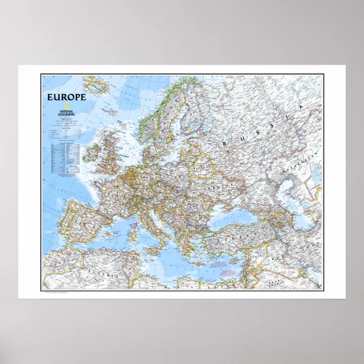 " Europe: 2006 - Political classic MAP ... Poster | Zazzle