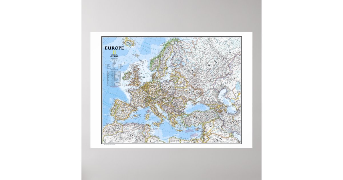 " Europe: 2006 - Political classic MAP ... Poster | Zazzle
