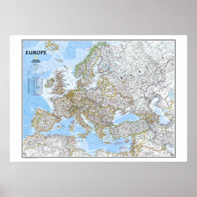 " Europe: 2006 - Political classic MAP ... Poster | Zazzle
