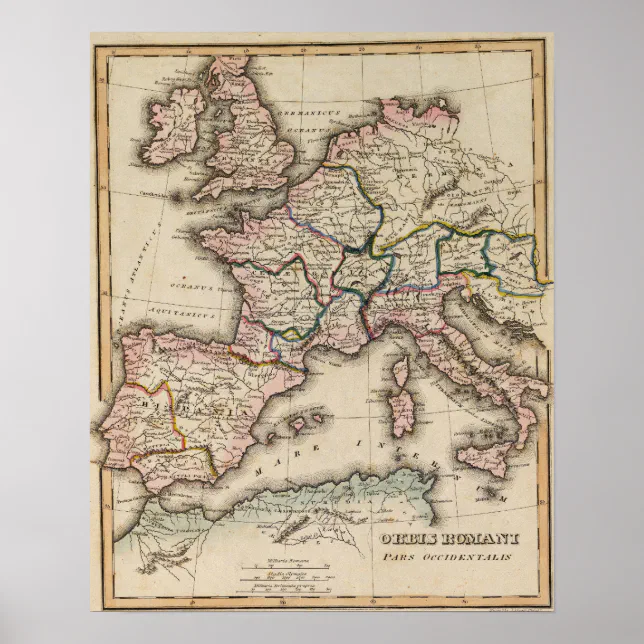Europe Atlas Map Poster | Zazzle
