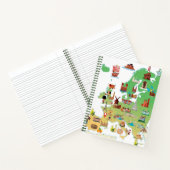 Europe Cartoon Map Notebook | Zazzle
