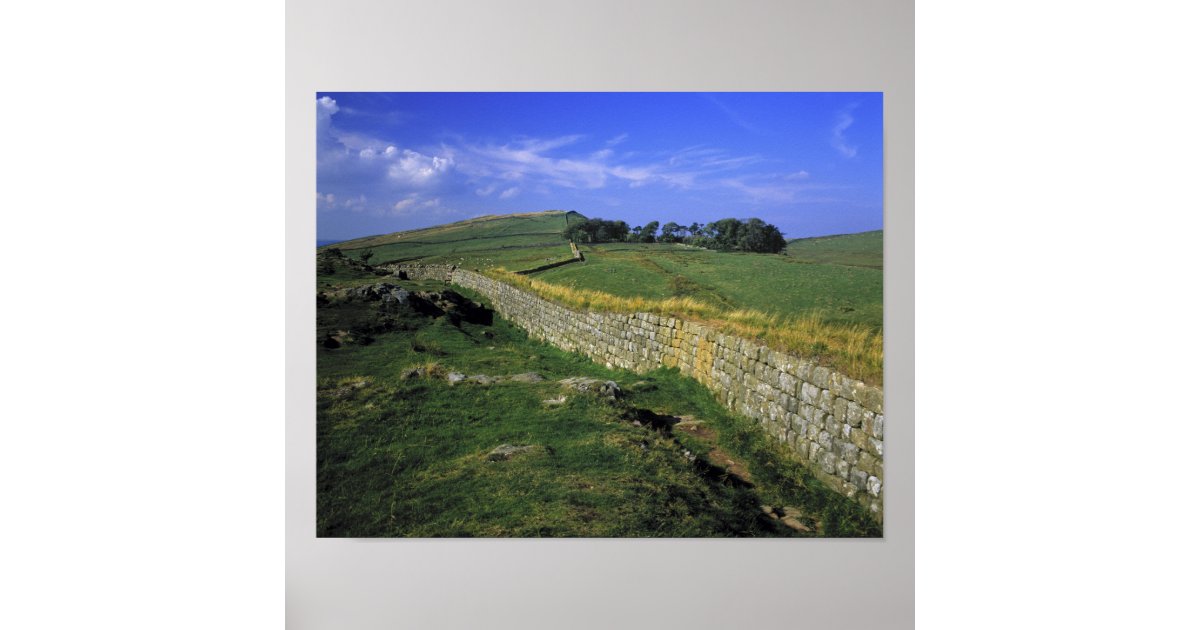 Europe, England, Hadrian's Wall. The stones of Poster | Zazzle