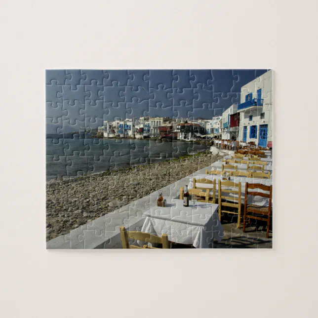 Europe, Greece, Mykonos. Views of the seaside Jigsaw Puzzle | Zazzle