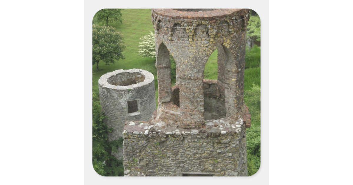 Europe, Ireland, Blarney Castle. THIS IMAGE Square Sticker | Zazzle