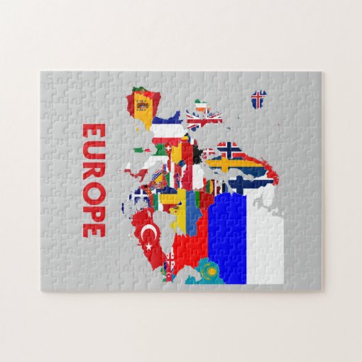 EUROPE MAP JIGSAW PUZZLE | Zazzle