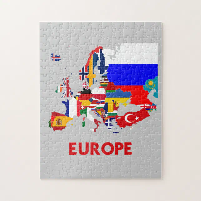 EUROPE MAP JIGSAW PUZZLE | Zazzle