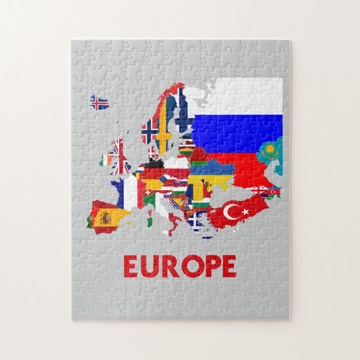 EUROPE MAP JIGSAW PUZZLE | Zazzle
