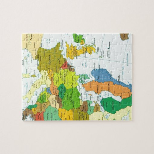 Europe map jigsaw puzzle | Zazzle