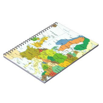 Europe map notebook | Zazzle