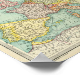 Europe political Map Poster | Zazzle