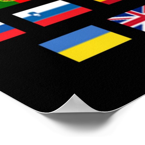 European Countries Flags poster | Zazzle
