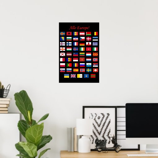 European Countries Flags poster | Zazzle