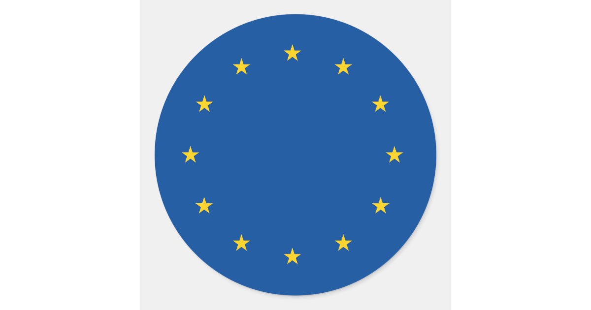 European Union Classic Round Sticker | Zazzle