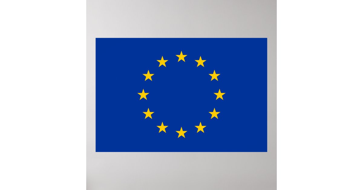 European Union EU Flag Poster | Zazzle