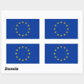 European Union - EU Flag Rectangular Sticker | Zazzle