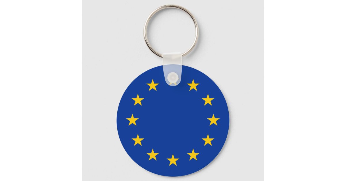 European Union Flag (EU) (Europe) Keychain | Zazzle