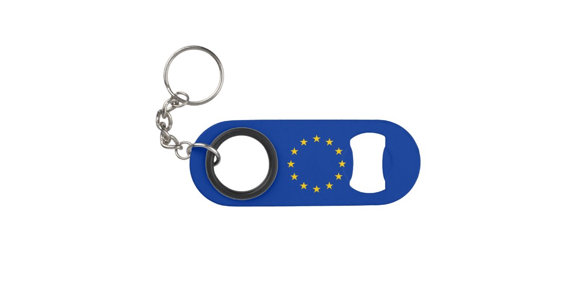 European Union Flag Keychain Bottle Opener | Zazzle