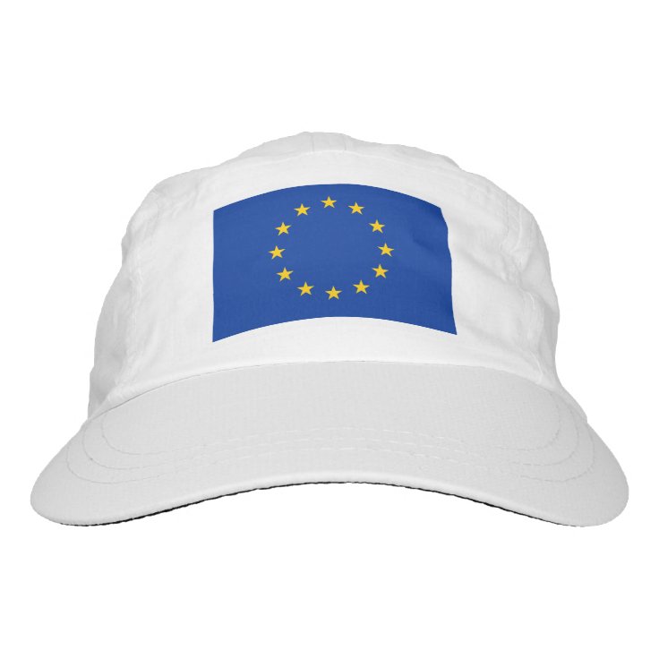 European Union flag knit and woven sports hats | Zazzle