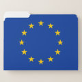 European Union flag of Europe custom file folders | Zazzle