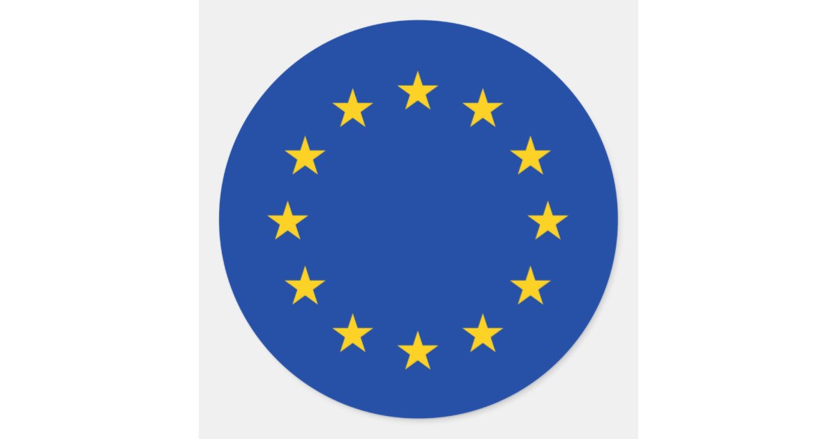 European Union flag Sticker | Zazzle