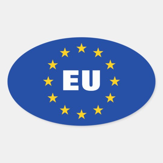 European Union flag stickers | Customizable EU | Zazzle.com