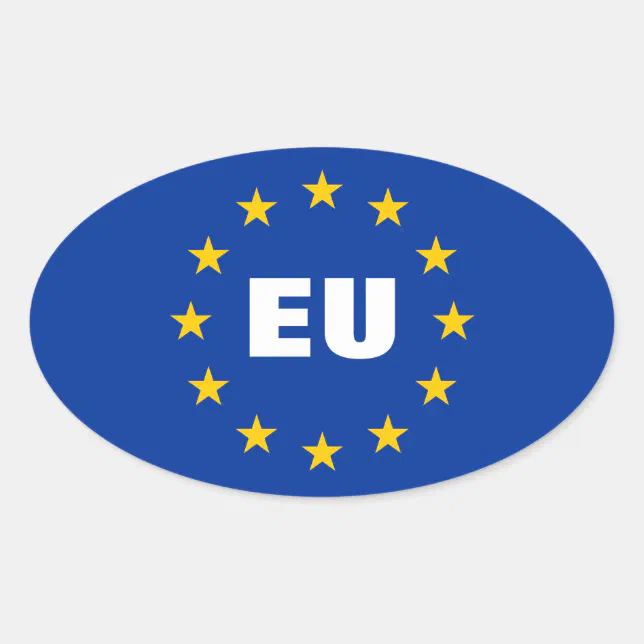 European Union flag stickers | Customizable EU | Zazzle