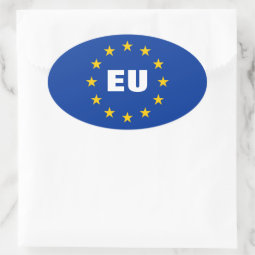 European Union flag stickers | Customizable EU | Zazzle