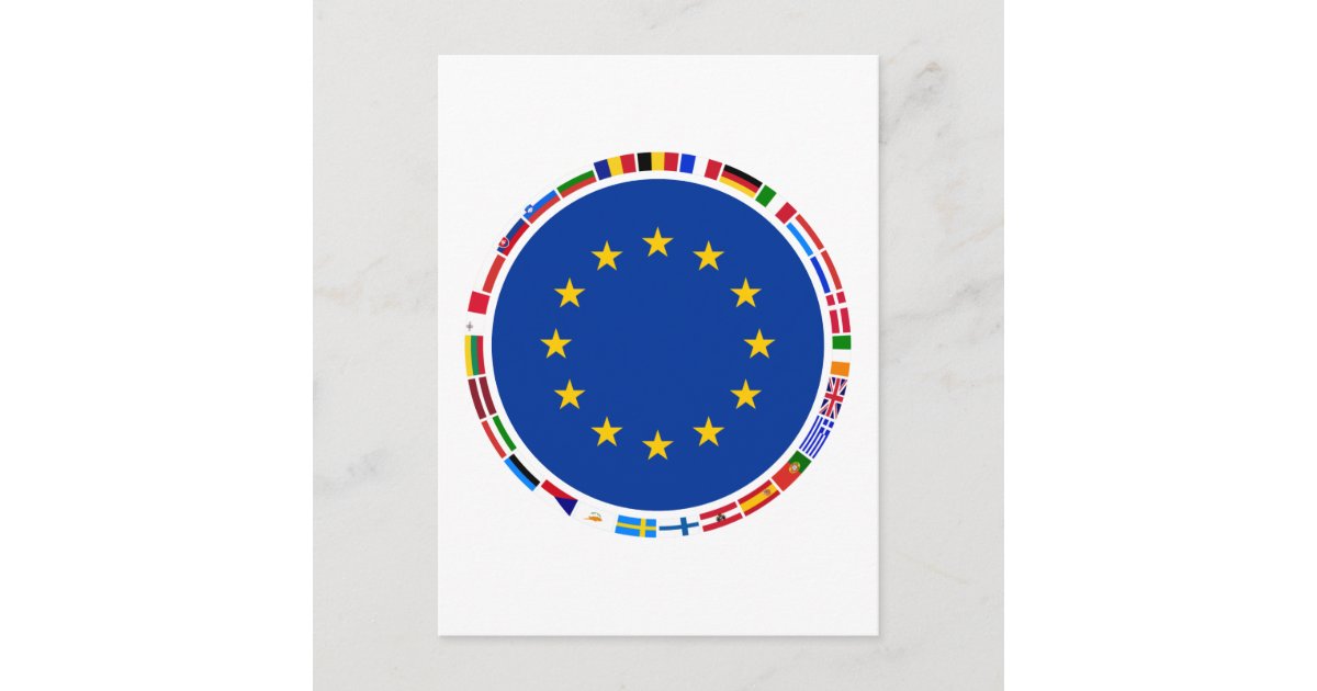 European Union Flags Postcard | Zazzle