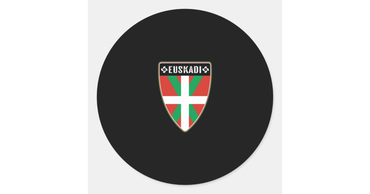 Euskadi Basque Country Classic Round Sticker | Zazzle
