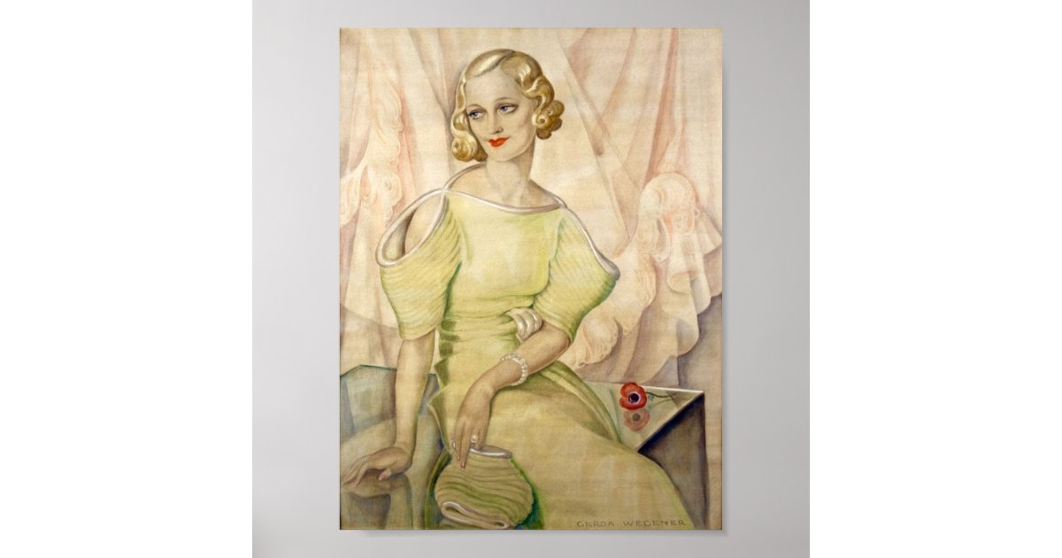 Eva Heramb - Gerda Wegener Poster | Zazzle