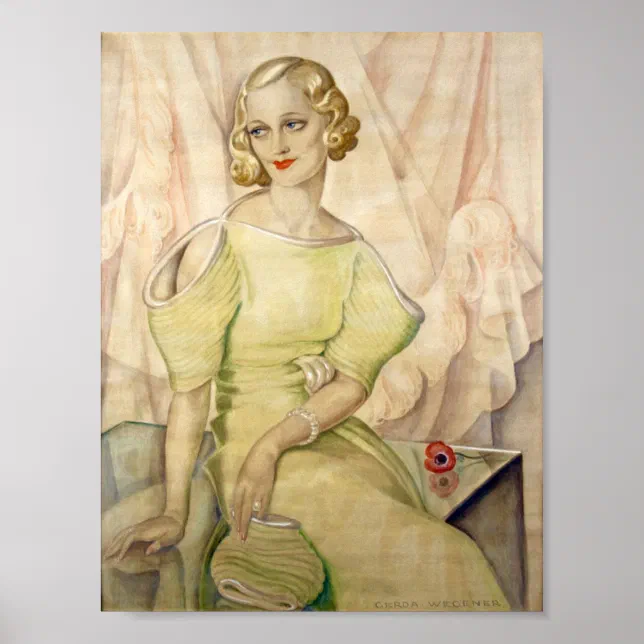 Eva Heramb - Gerda Wegener Poster | Zazzle