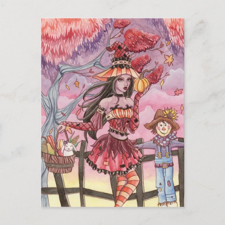 Evania - Witch Postcard | Zazzle