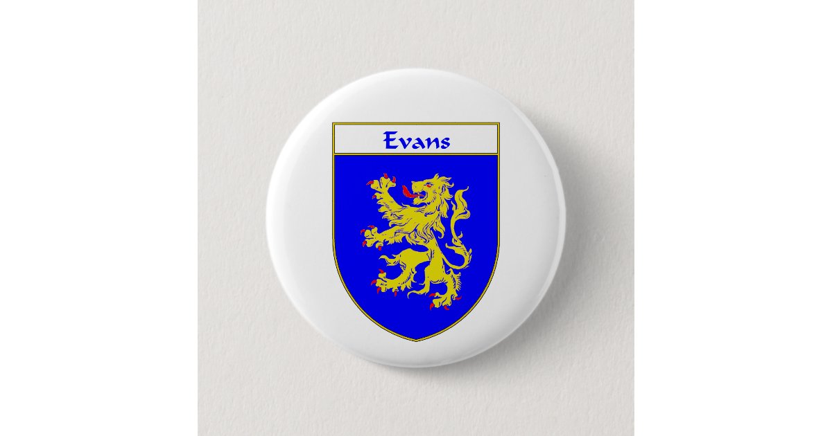 Evans Coat of Arms/Family Crest (Wales) Button | Zazzle