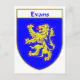 Evans Coat of Arms/Family Crest (Wales) Postcard | Zazzle