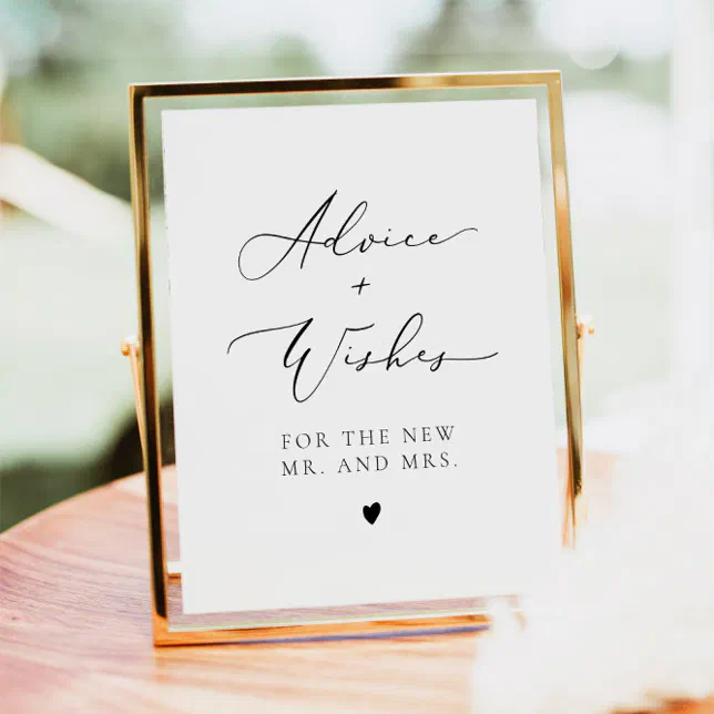 EVELYN Elegant Advice For The Bride And Groom Post Poster | Zazzle