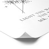 EVELYN Elegant Wedding Sparkler Send Off Poster | Zazzle