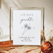 EVELYN Elegant Wedding Sparkler Send Off Poster | Zazzle