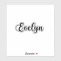 Evelyn Name - Handwritten Calligraphy Sticker | Zazzle