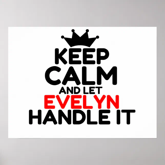 EVELYN POSTER | Zazzle