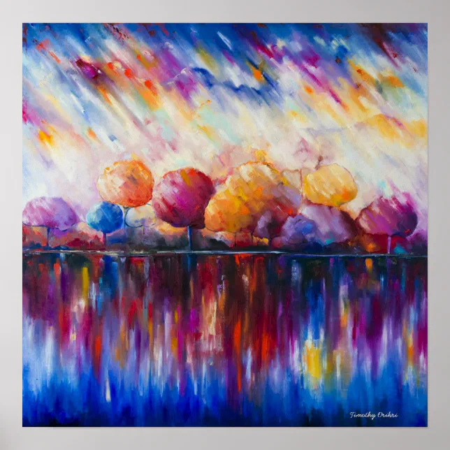 Evening at the Lake Canvas Print | Zazzle