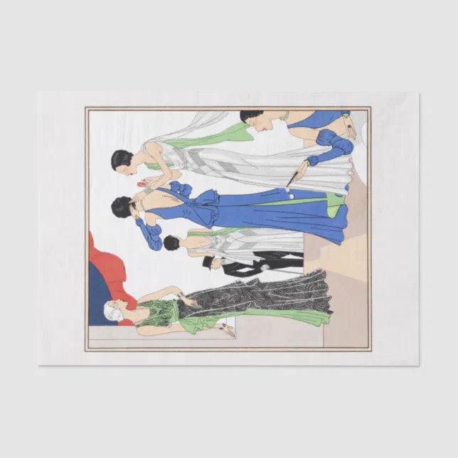 Evening gowns (1932) Vintage Fashion Tissue Paper | Zazzle