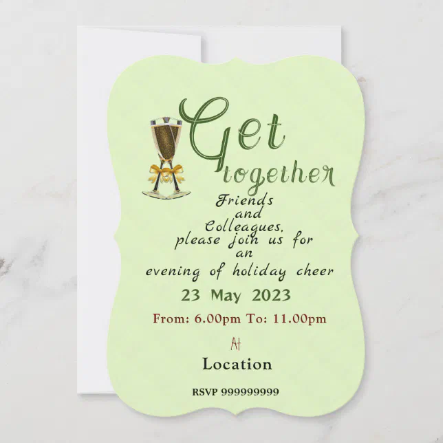 Evening Party Invitation | Zazzle