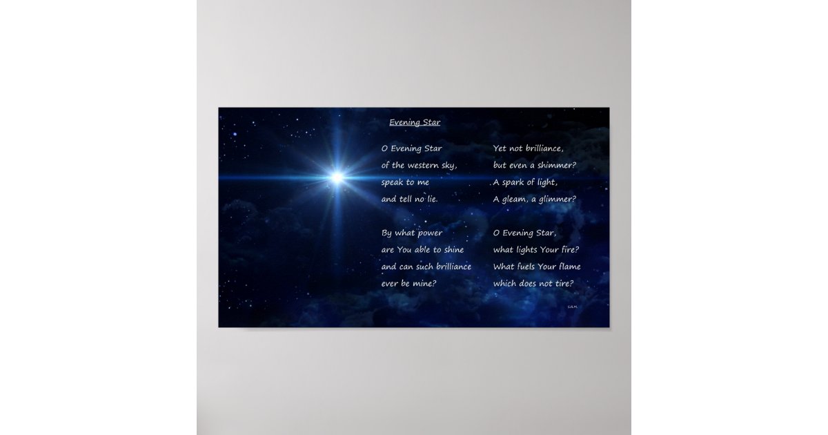 Evening Star Poster | Zazzle